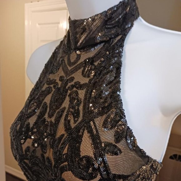 Pants & Jumpsuits | Black Sequin Formal Jumpsuit | Poshmark